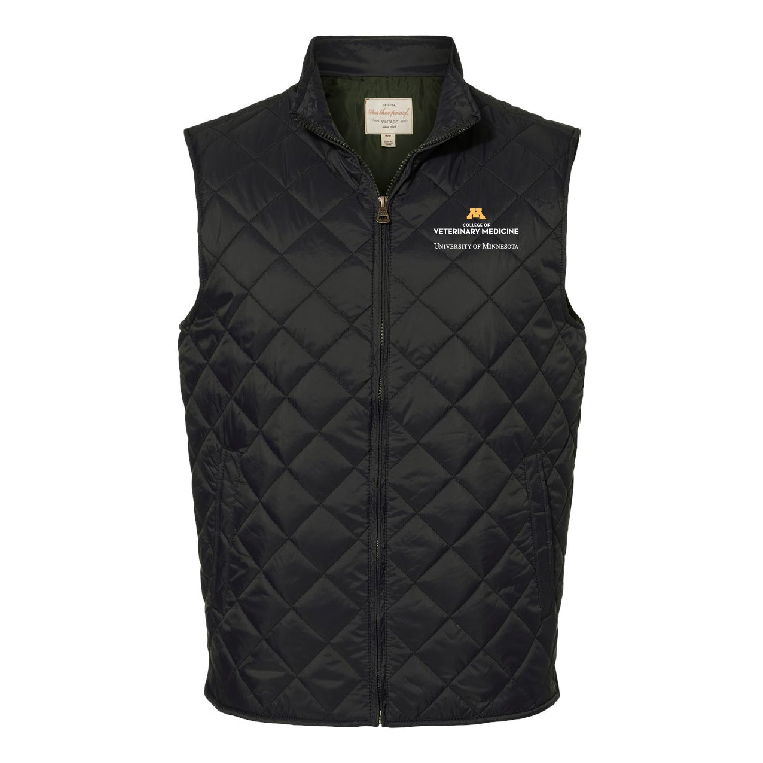 U of M Vet Med Unisex Vintage Diamond Quilted Vest – DSP On Demand