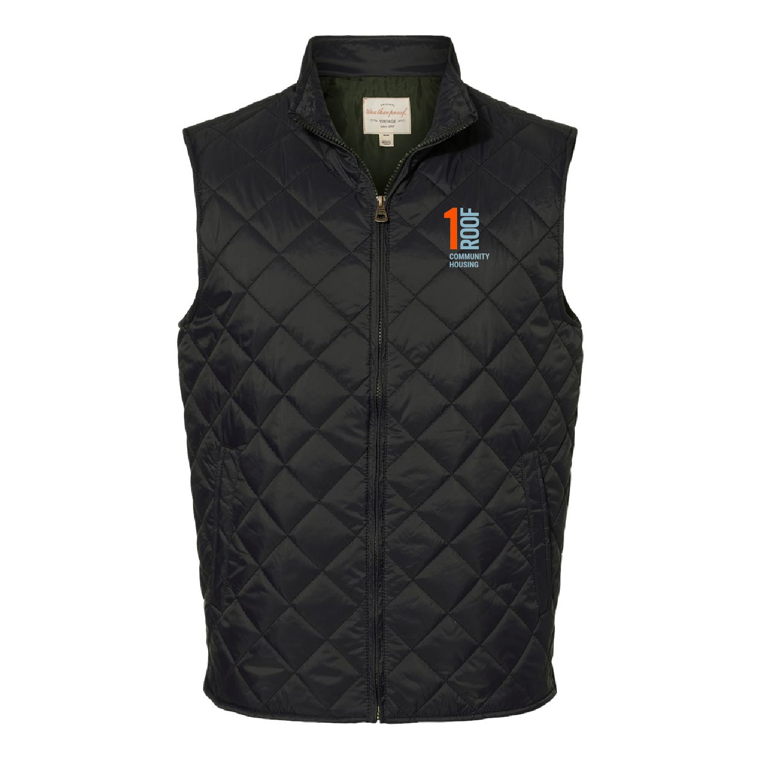 1Roof Men's Vintage Diamond Quilted Vest – DSP On Demand