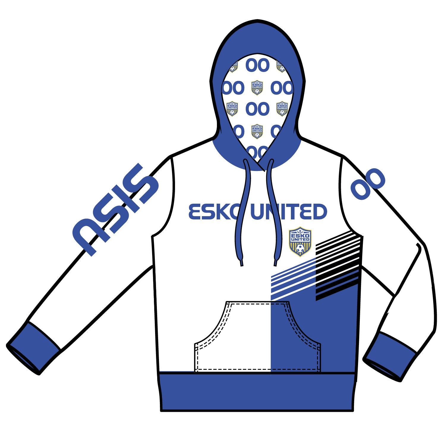 Esko United Sublimated Hoodie Design 1 – DSP On Demand